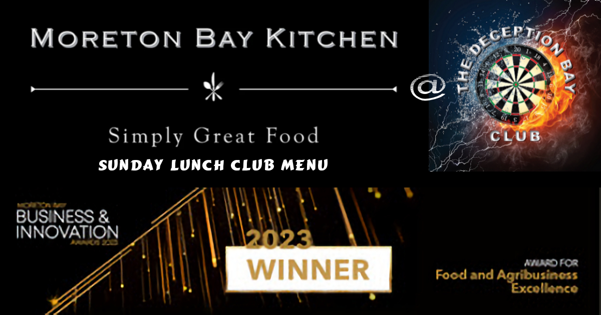 Sunday Lunch Club Menu | The Deception Bay Club